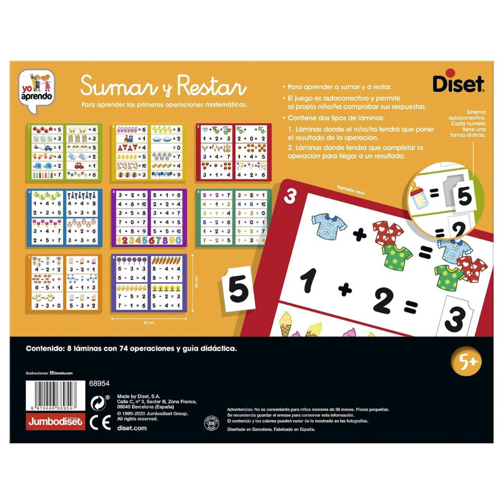 Juego sumar y restar Diset – MANCHATOYS