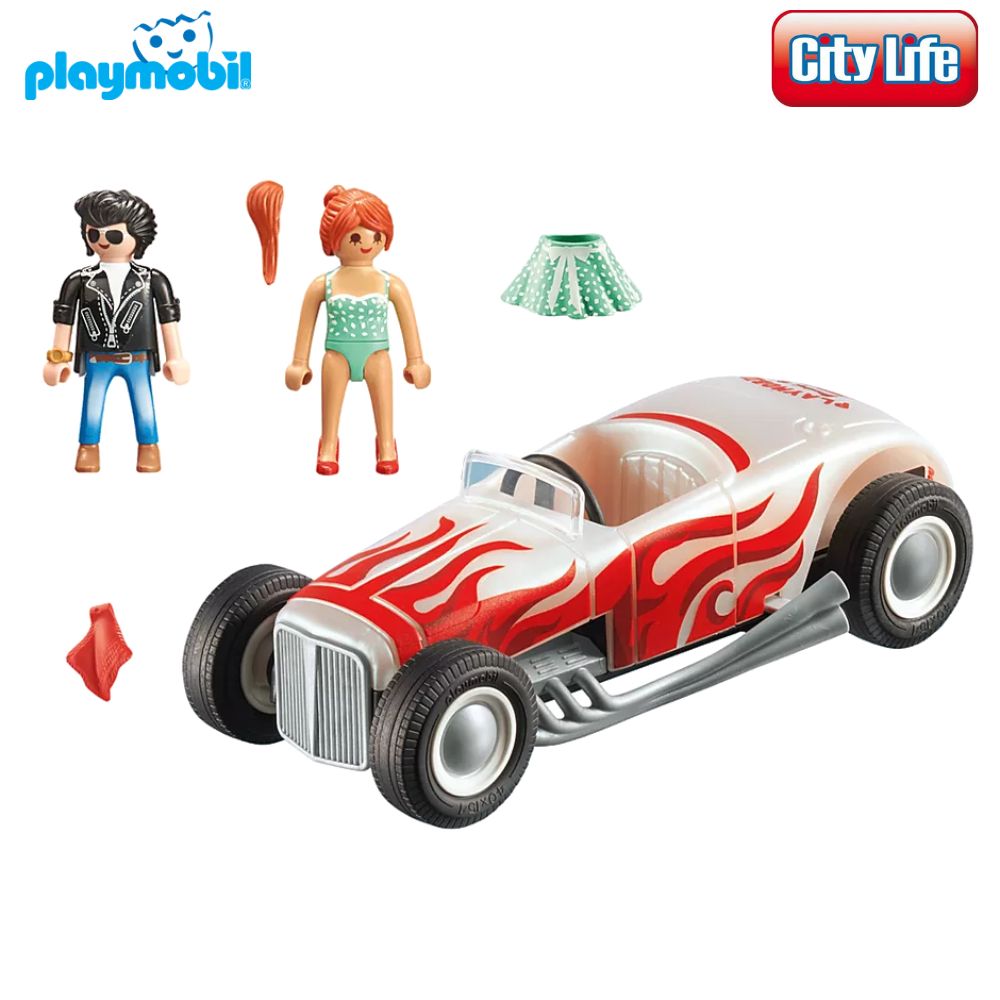 Playmobil 71078 Hot Rod coche años 50 City Life – MANCHATOYS