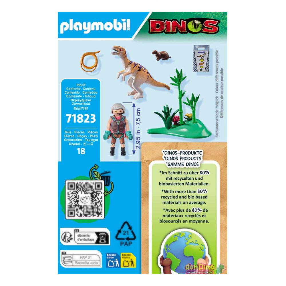 Playmobil 71823 velociraptor dinosaurio – MANCHATOYS