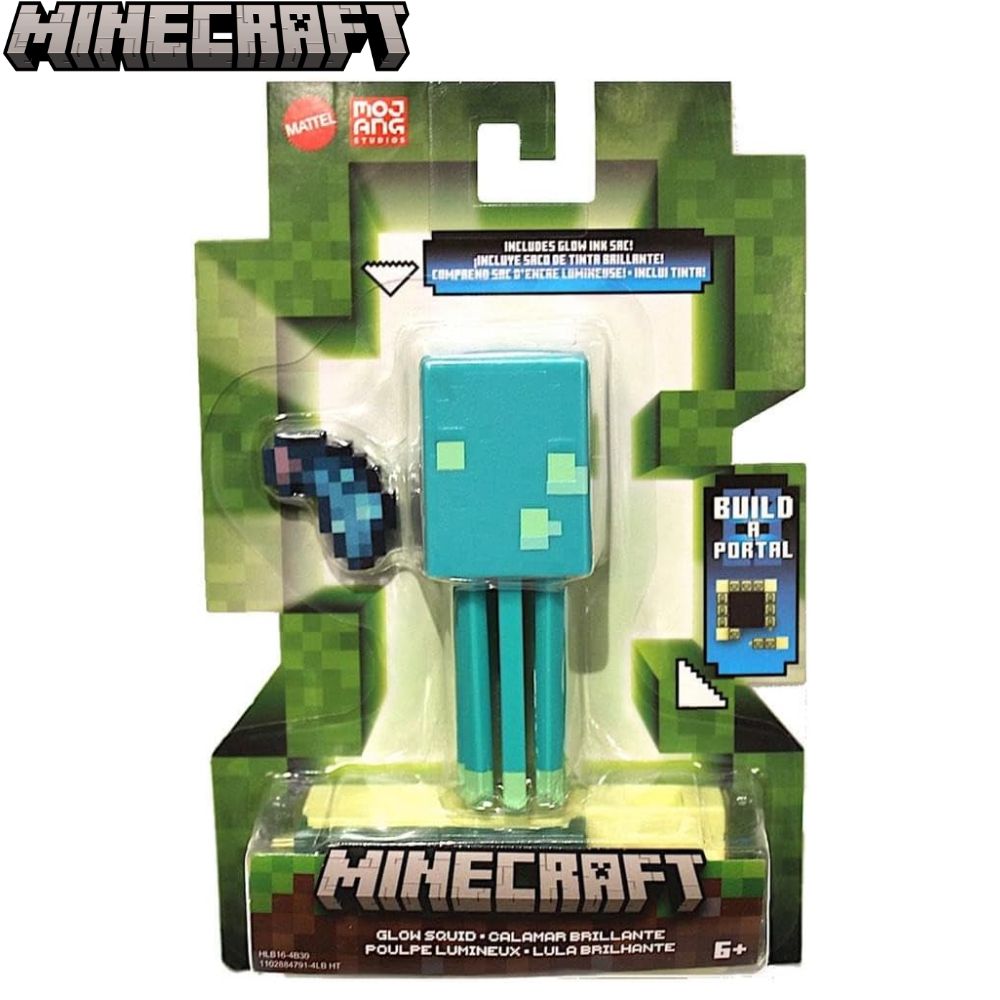 Figura Calamar resplandor Minecraft Glow Squid – MANCHATOYS