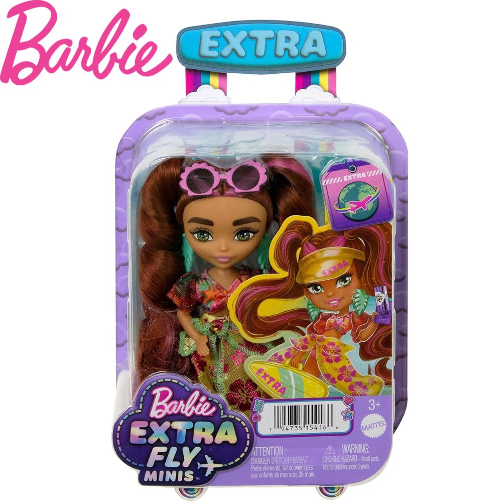 Barbie Mini playa Extra Fly muñeca pequeña morena – MANCHATOYS