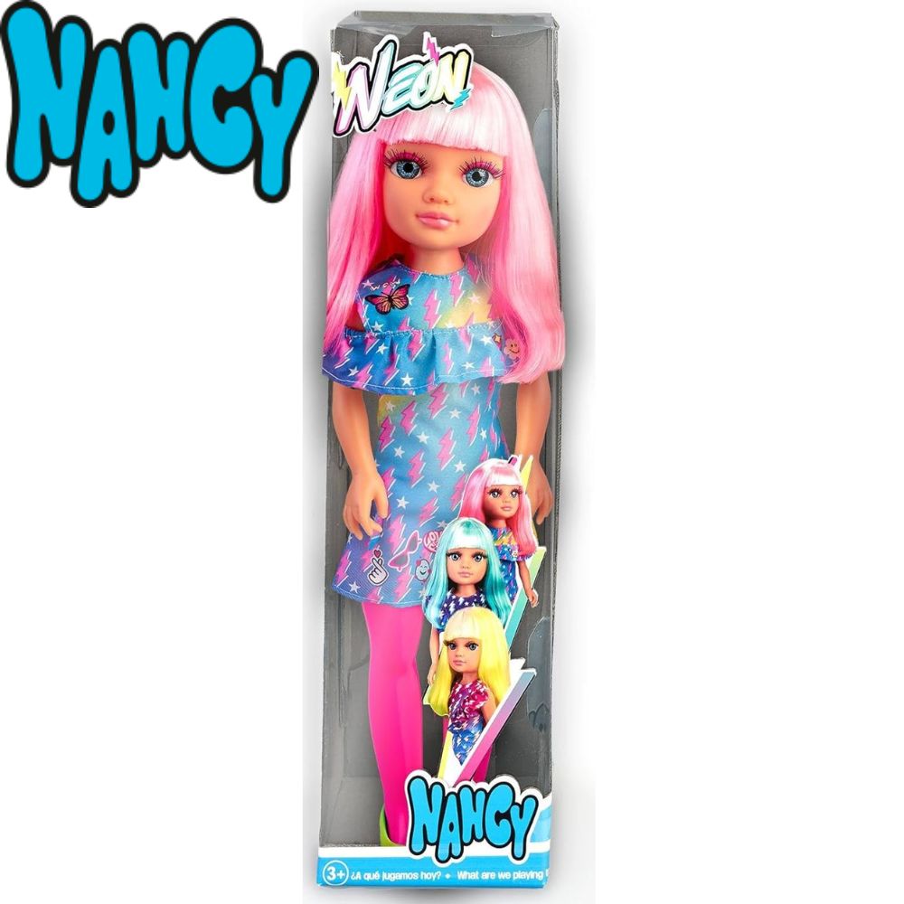 Nancy neon pelo rosa – MANCHATOYS