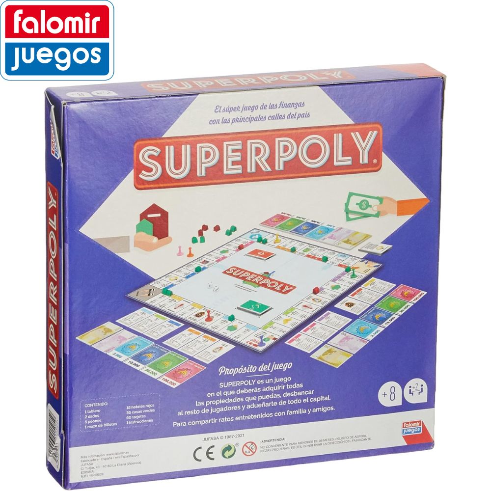 Superpoly Classic juego de mesa Falomir – MANCHATOYS